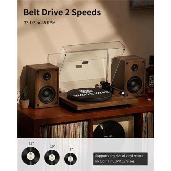 Other | Vinyl Record Player Hifi System Bluetooth Turntable Players ...
